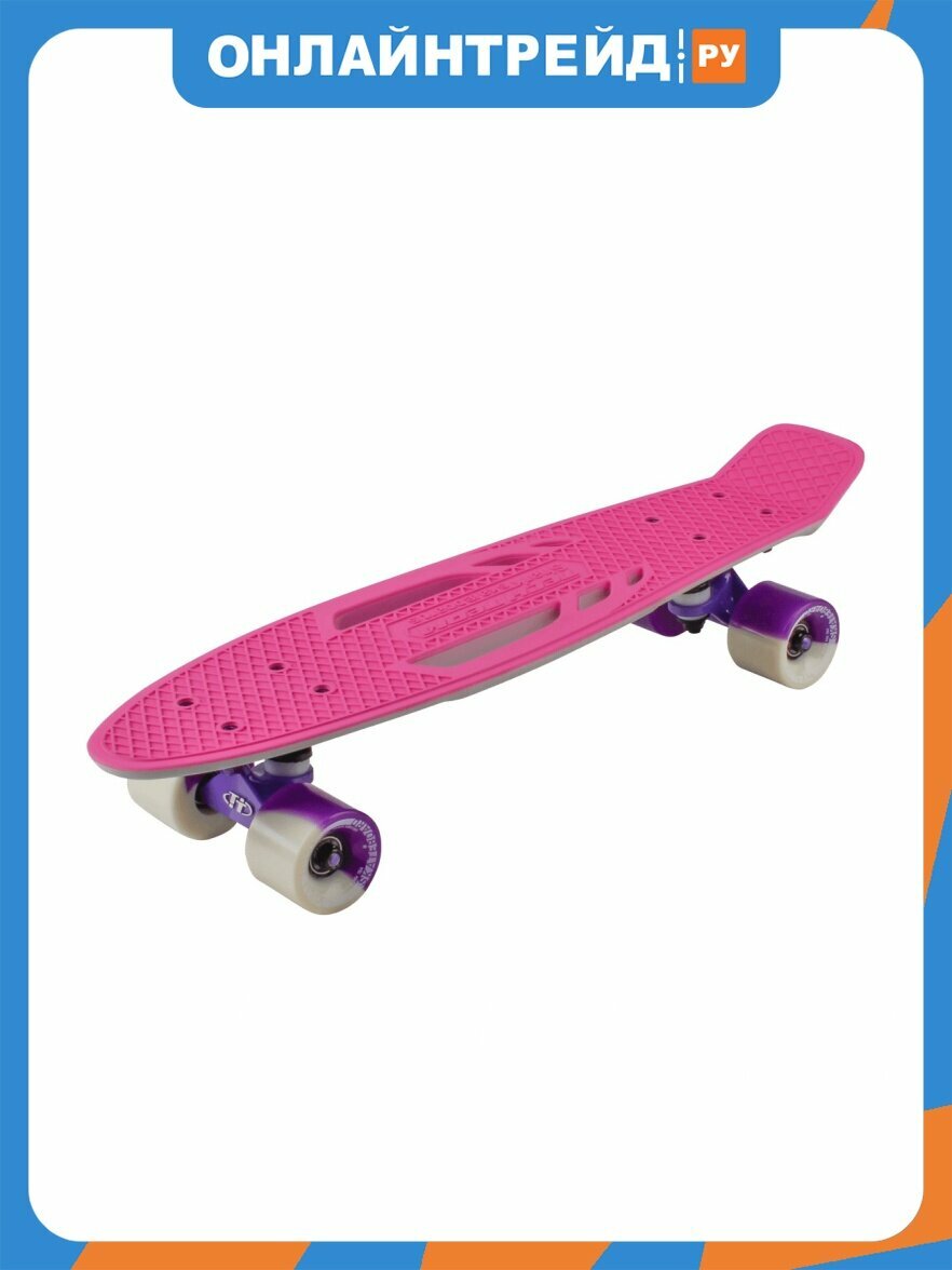 Круизер пластиковый Tech Team Shark 22 pink/white 1/4 TSL-405M
