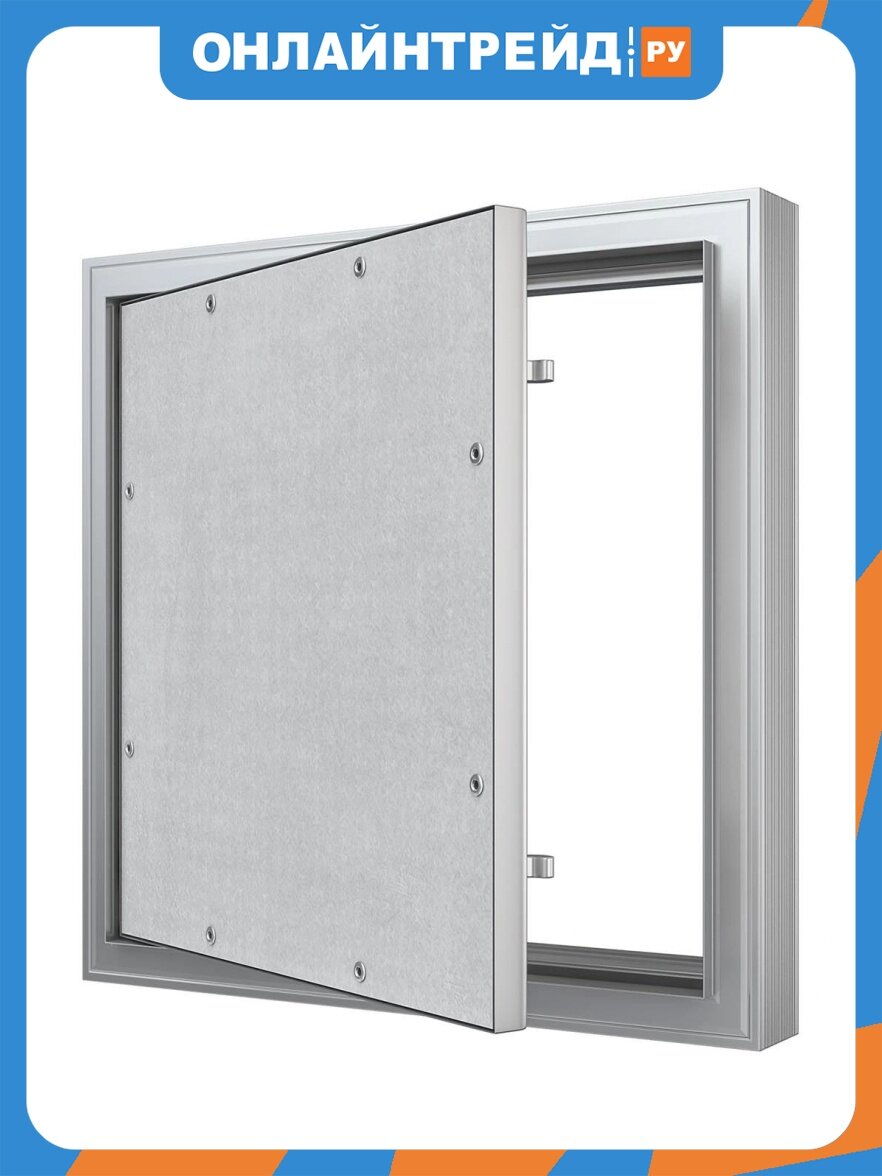 Люк ревизионный Evecs D Ceramo Comfort 300х300 скрыт. монтаж усил. петля (алюминий)