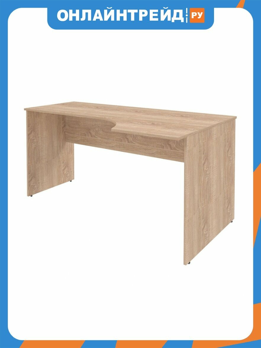 Стол эргономичный Skyland SET160-1(R) Дуб Сонома Светлый 1600х900х760 SIMPLE