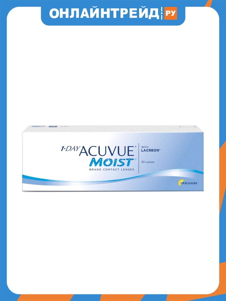 Контактные линзы Acuvue Johnson & Johnson 1-Day Moist (30 шт / 9 / -03,25)