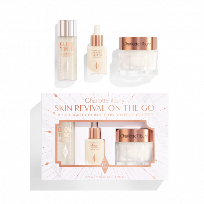 SKIN REVIVAL ON THE GO Charlotte Tilbury Лимитированный набор средств по уходу за кожей