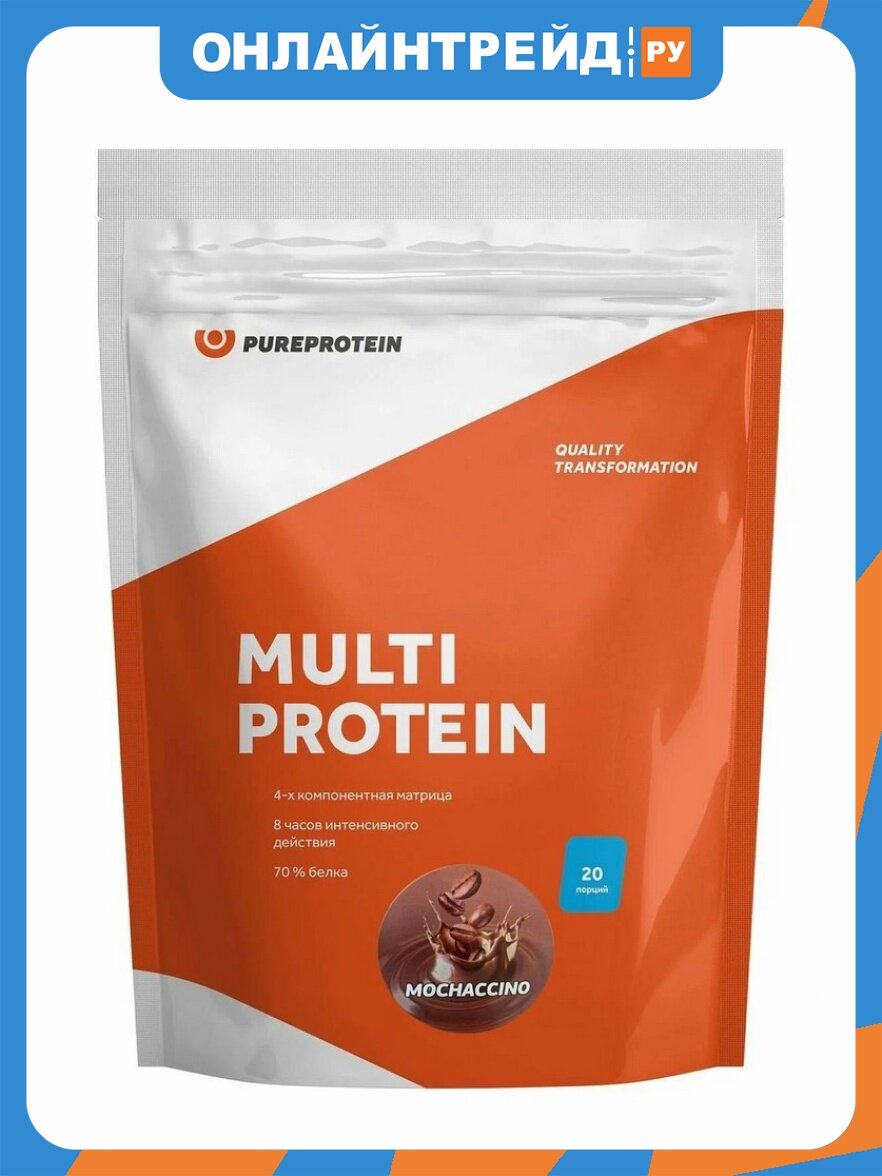 Протеин Pureprotein мультикомпонентный мокаччино 600г