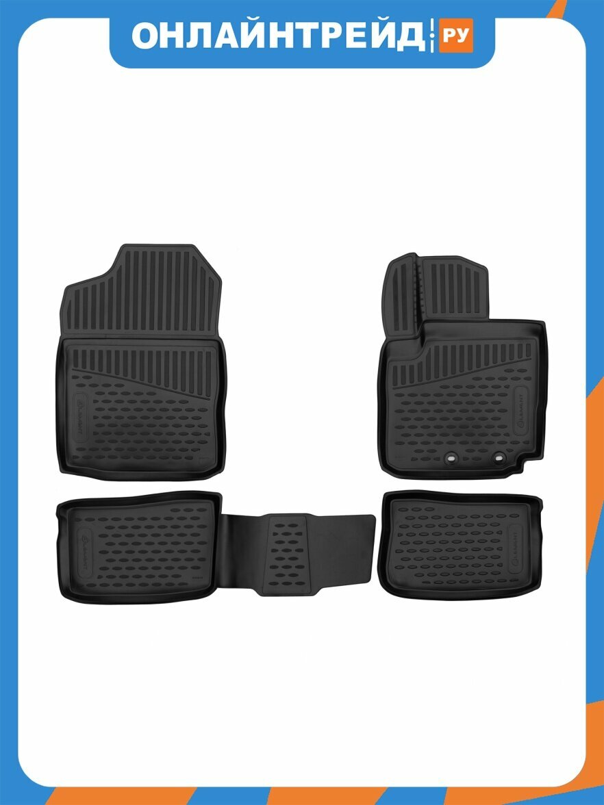 Коврики 3D в салон Element для TOYOTA Probox(Ip)/Succed 2014- Универсал, П. Р,5дв, полиуретан, 4шт