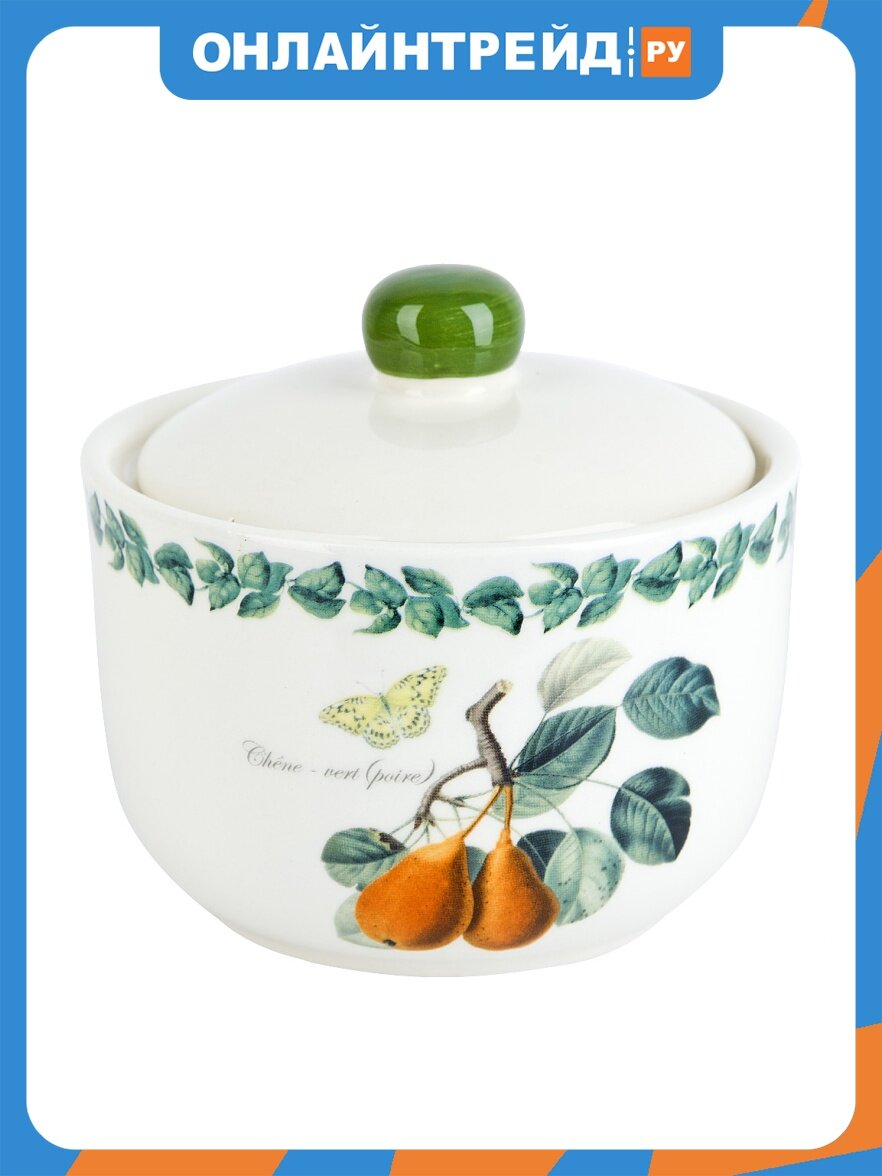 Сахарница Dolomite "Fruit Garden" 11х11х10,5см 450мл (L2521147)