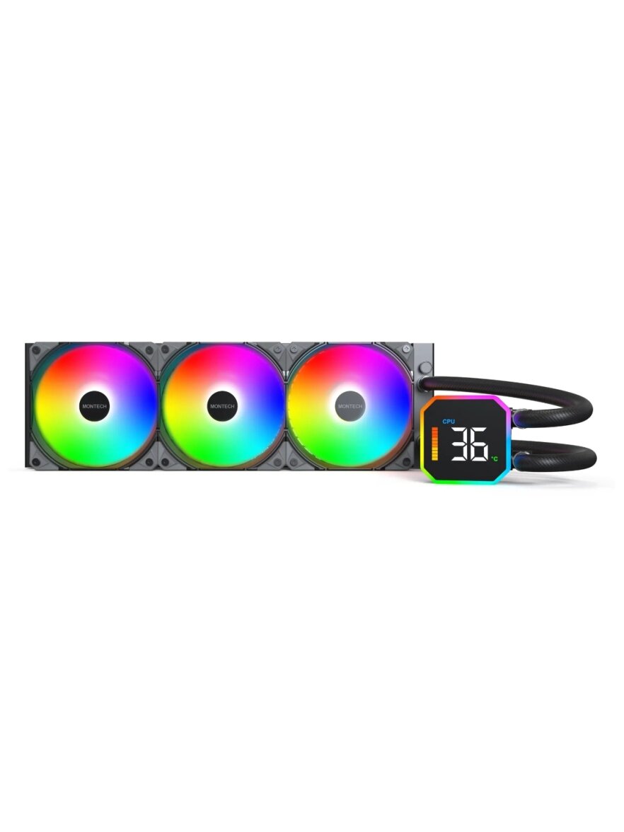 СВО для процессора Montech HyperFlow Digital 360 Black — фото 1