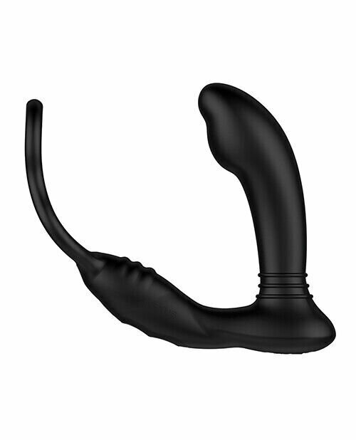 Вибростимулятор простаты с поглаживанием Nexus Simul8 Stroker Edition с кольцами для пениса и мошонки, черный