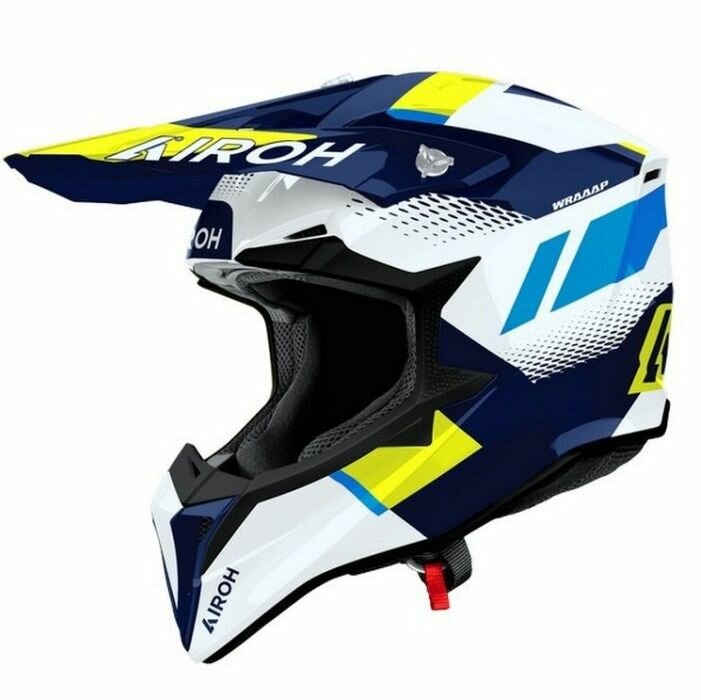 Шлем Airoh Wraap Vision Yellow/Blue Gloss M