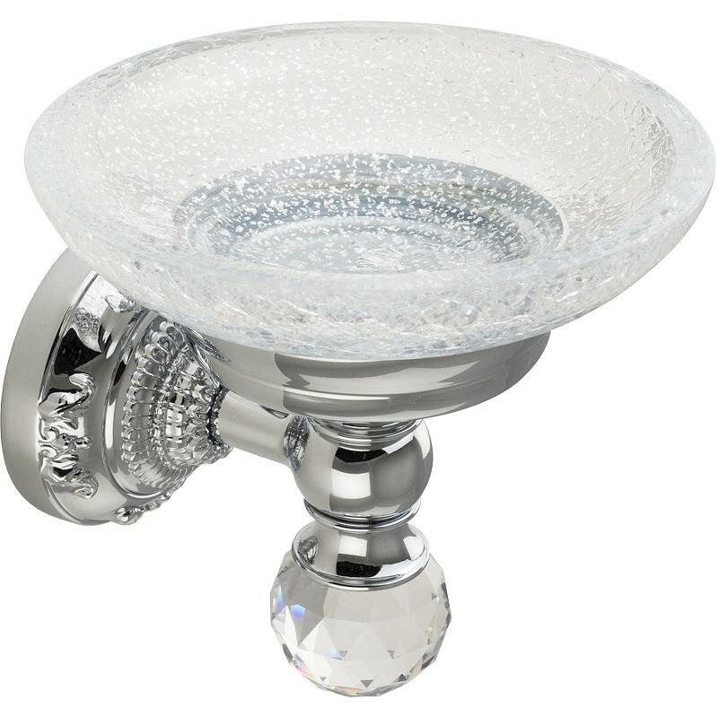 Мыльница Migliore Cristalia 16790 Хром с кристаллом Swarovski