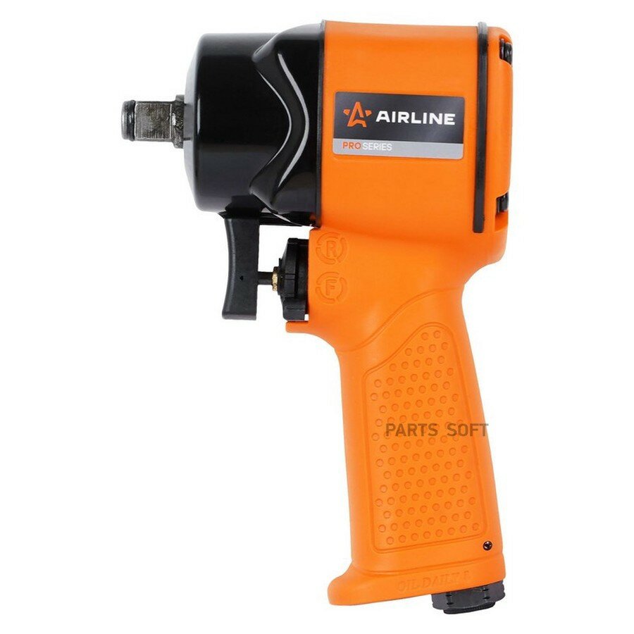 Гайковерт пневматический ударный композитный 1/2DR 610Нм PRO компакт (ATAZ121) от официального дистрибьютора, AIRLINE, артикул ATAZ121