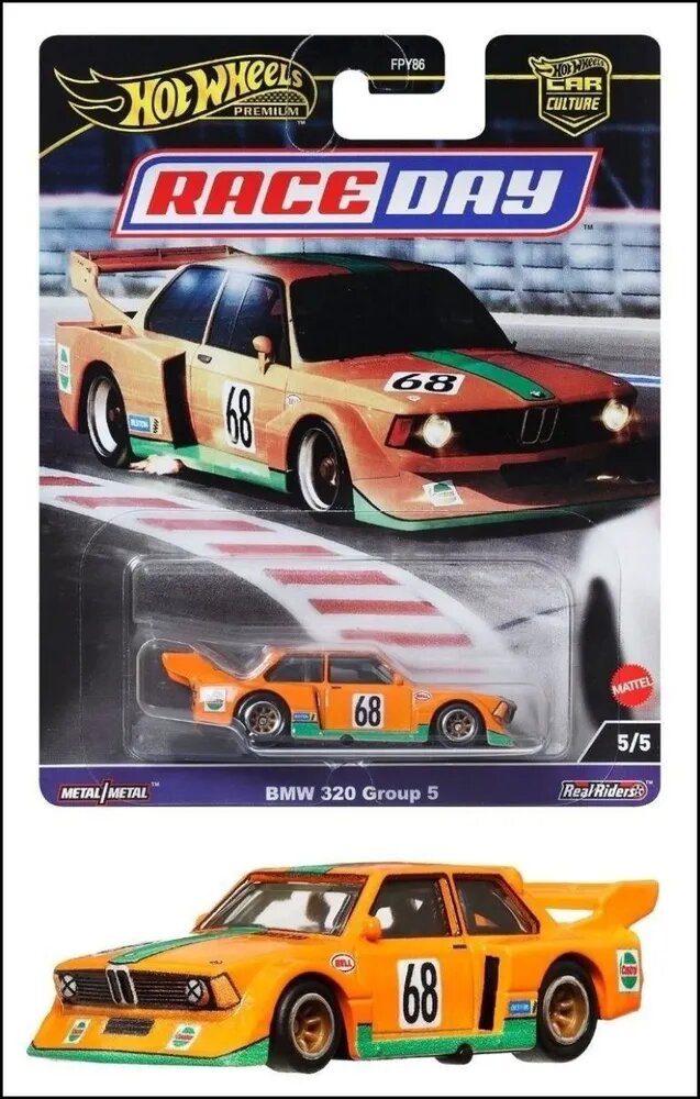 Hot Wheels Premium Car Culture Race Day BMW 320 Group 5, модель автомобиля 1:64
