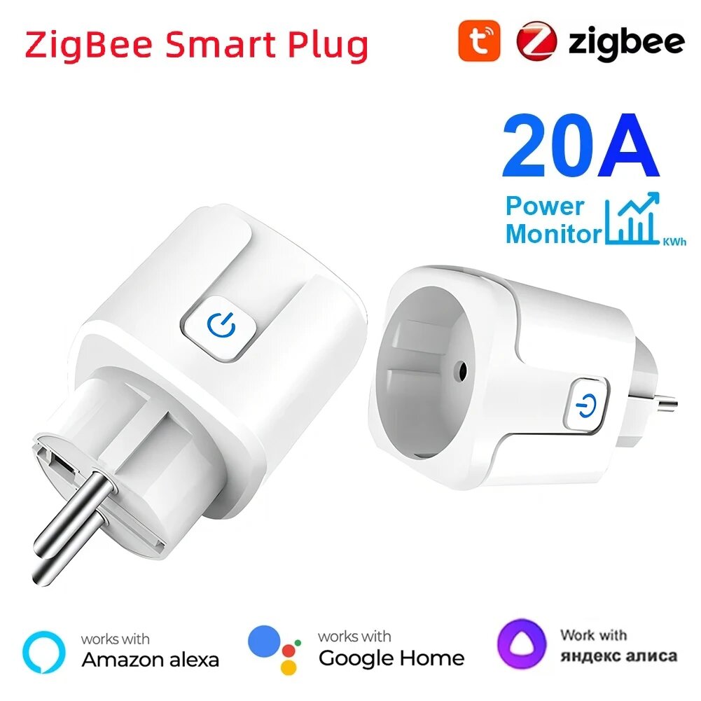 Умная розетка Szaoju Tuya Zigbee 20A