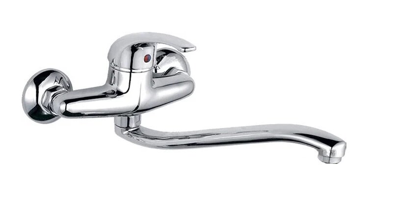 Смеситель Ledeme H29 L4629-B однорычажный, для кухни, монтаж на стену