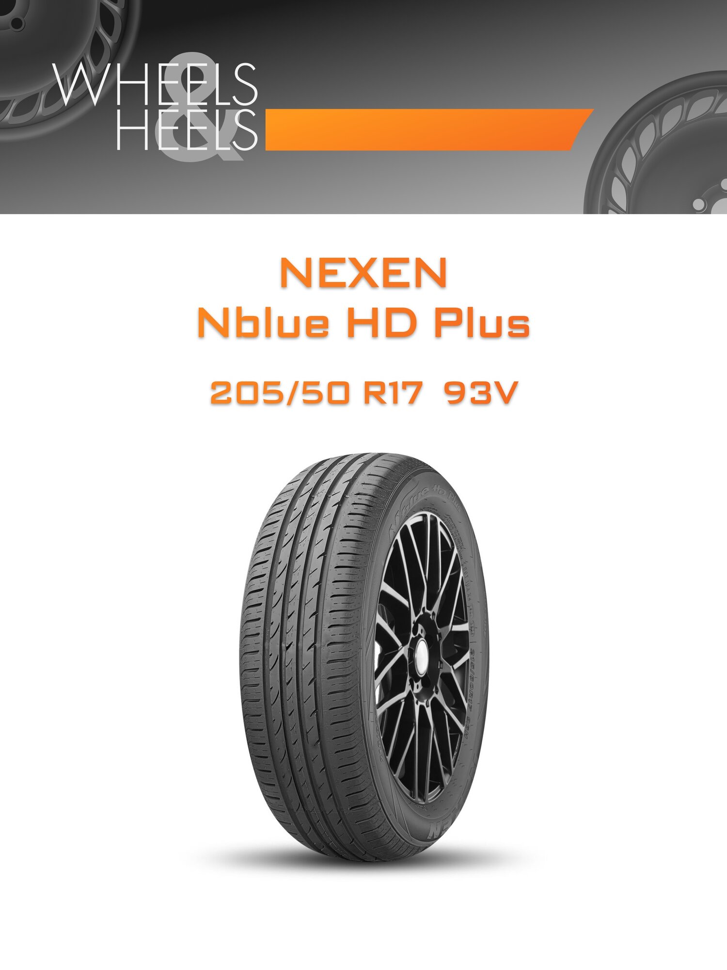 Шина автомобильная Nexen Nblue HD Plus 205/50 R17 93V XL SUMMER, летняя, универсальная