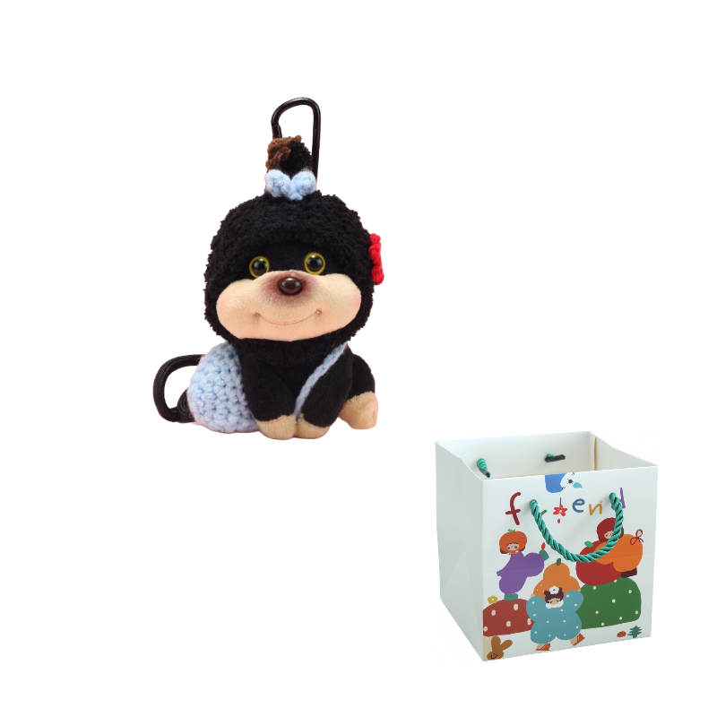 Плюшевая подвеска унисекс AOAOXIONG Bee Dog, 12 см