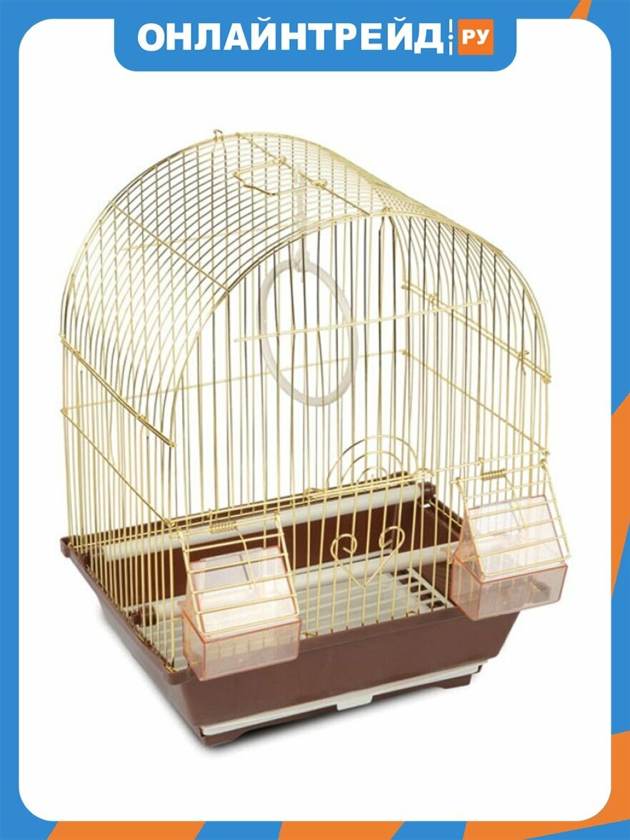 Клетка для птиц Triol 2100AG-K, золото, 300*230*390мм