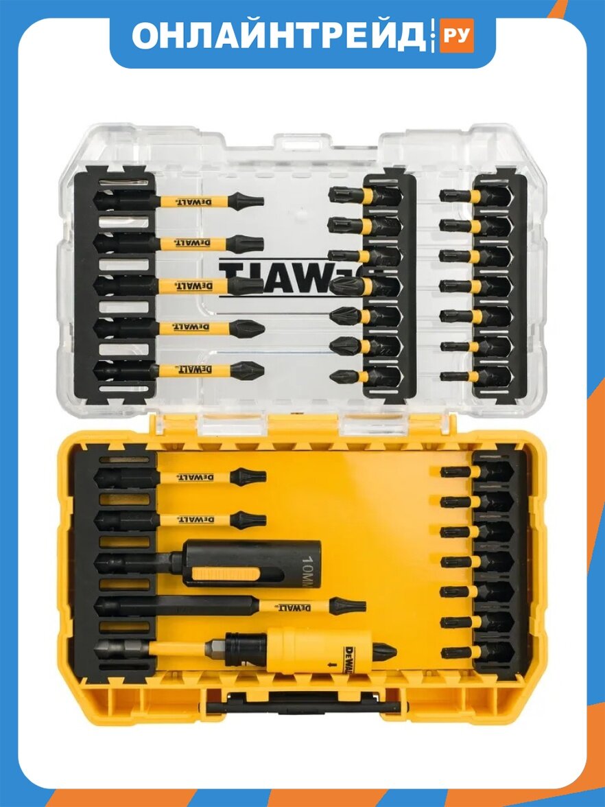 Набор бит и насадок Dewalt FLEXTORQ DT70747T (32шт.) в кейсе