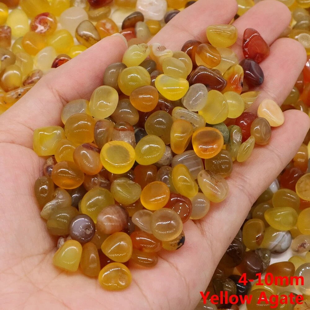 Кристаллы гравия для аквариума и декора 20g, Yellow Agate