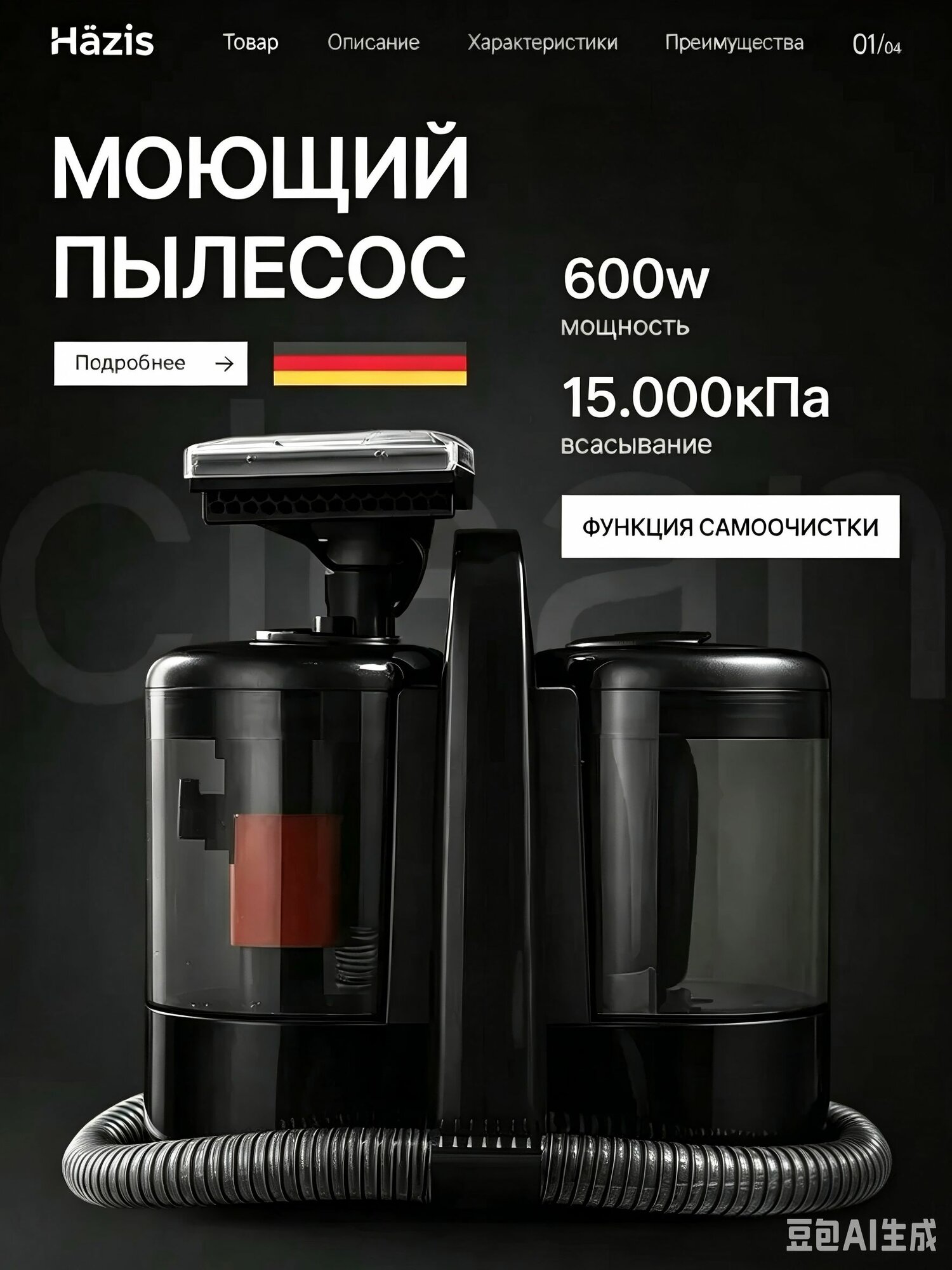 Моющий пылесос для мебели и ковров