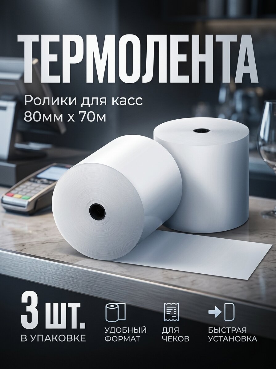Ролики для касс высокой надежности и эффективности, термолента 80 мм