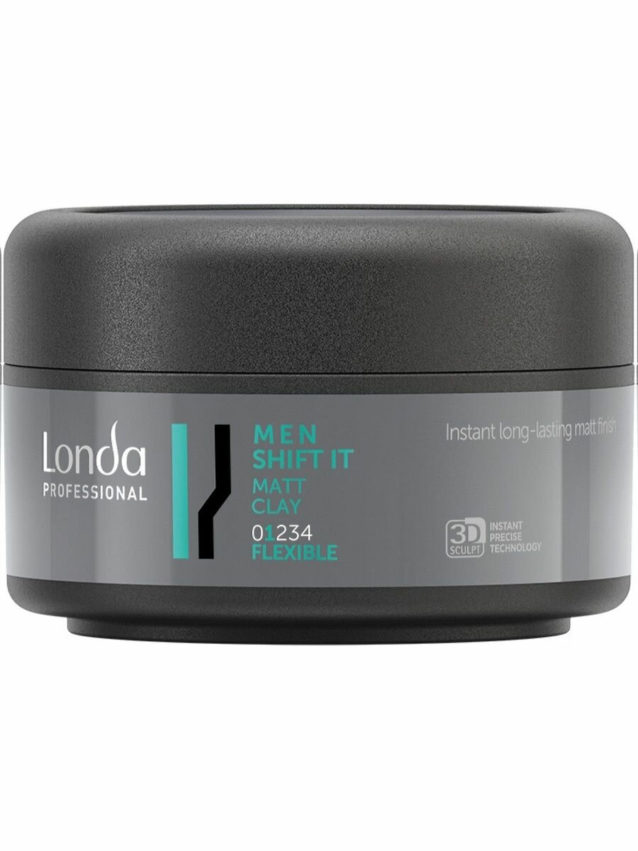 Londa Professional Матовая глина для волос Men Shift It 75 мл.