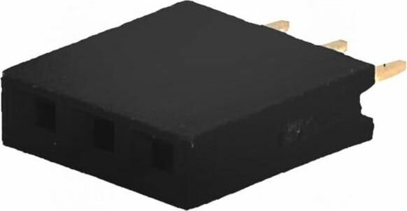 NINIGI ZL262-3SG Гнездо штыревое "мама" PIN 3 прямой 2,54мм THT 1x3, 1шт
