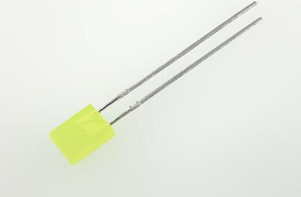 KINGBRIGHT L-113YDT LED; rectangular; 5x2mm; yellow; 2?8mcd; 110 град; Front: flat; 20mA, 1шт