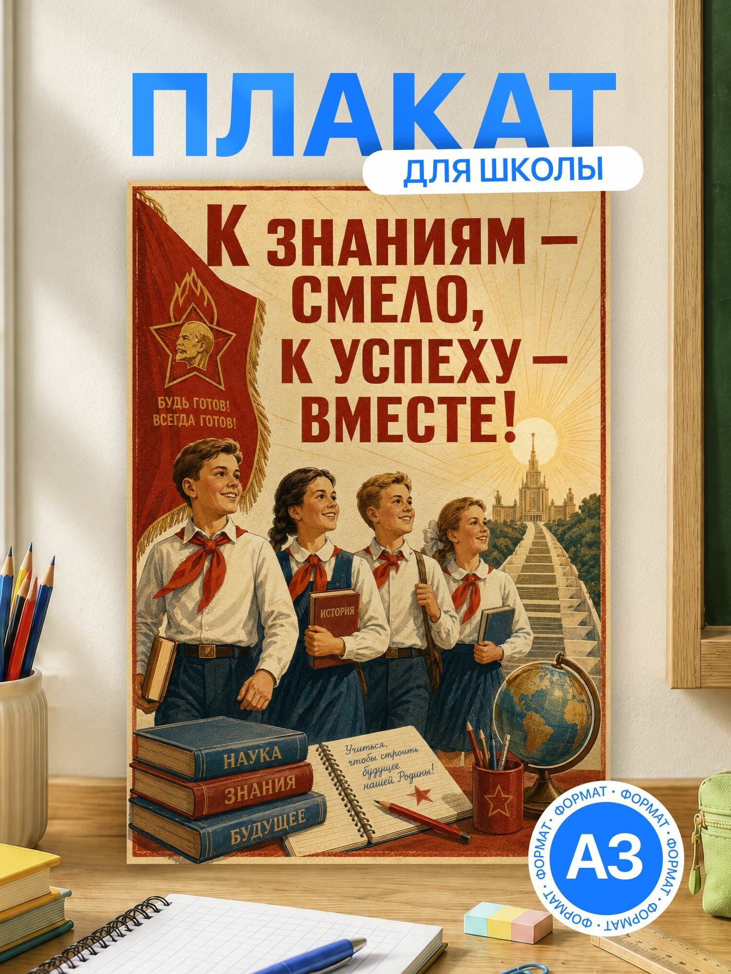 Плакат Девиз класса для школы, в класс