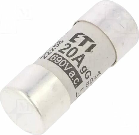 Предохранитель ETI 2640011, Предохранитель CH 22X58 gG 20A, 690V, 1шт