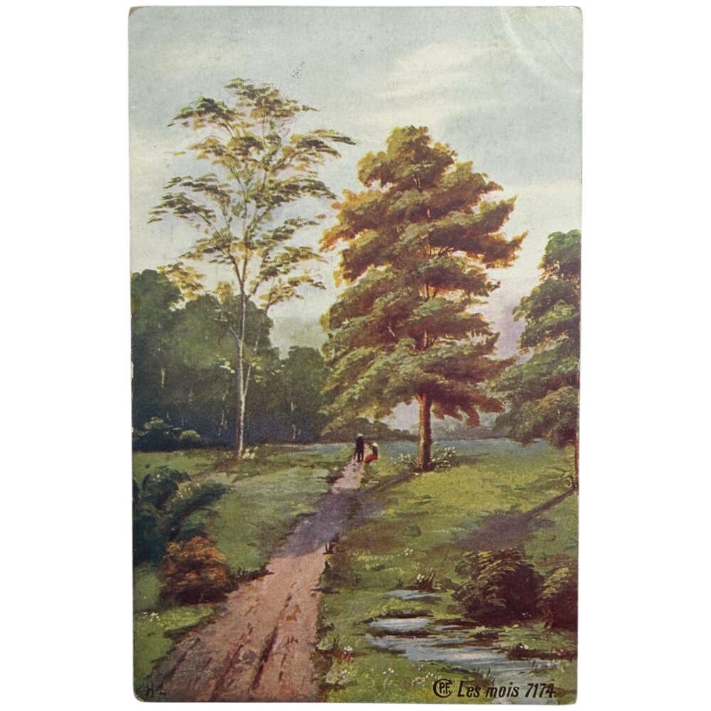 Почтовая открытка "Лес" 1905-1914 гг. Германская Империя