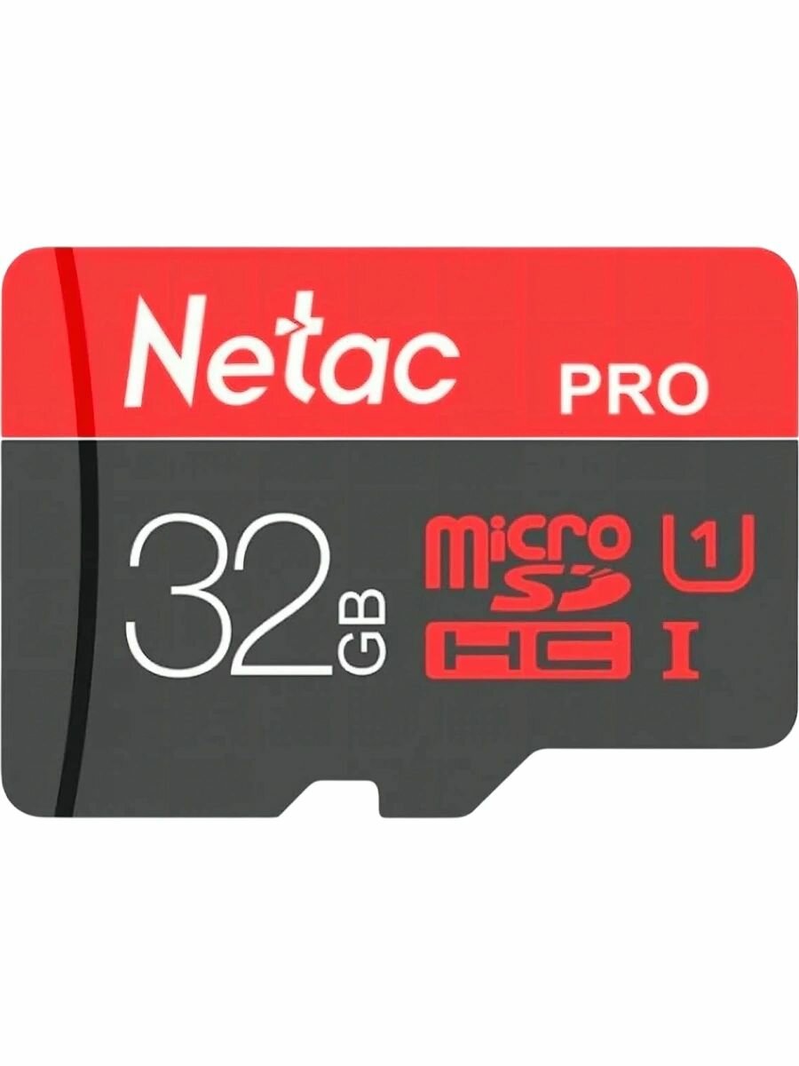 Карта памяти microSDHC NETAC 32 ГБ, Class 10, P500 Ultra, 1 шт, без адаптера nt02p500ult-032g-s