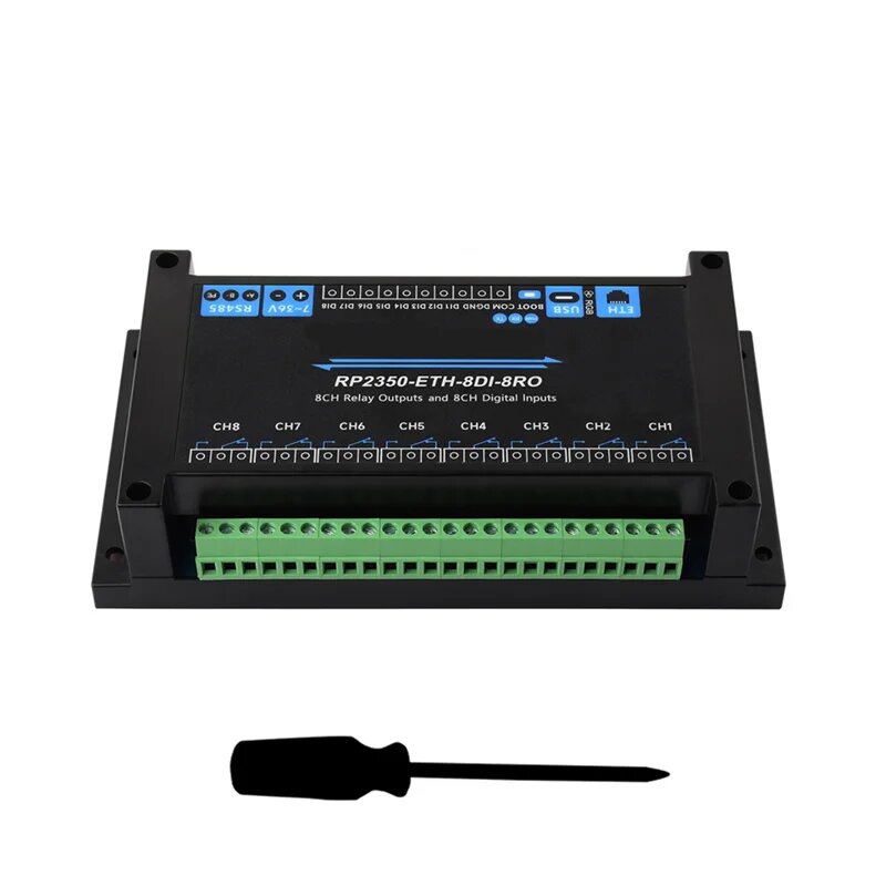 8-канальный релейный модуль ABKQ-8 ESP32-S3 с изолированным интерфейсом RS485