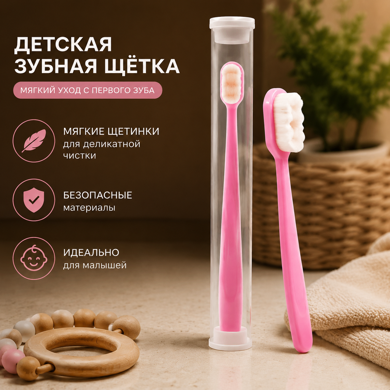 Зубная щетка lacalut pure 3 зубные щетки média