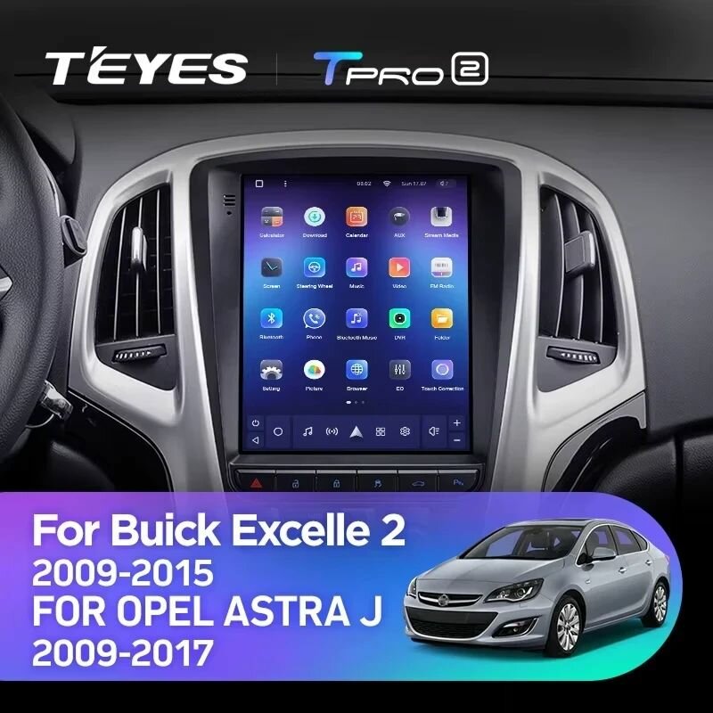 Штатная магнитола Tesla style Teyes TPRO 2 6/128 Opel Astra J (2009-2017) F2