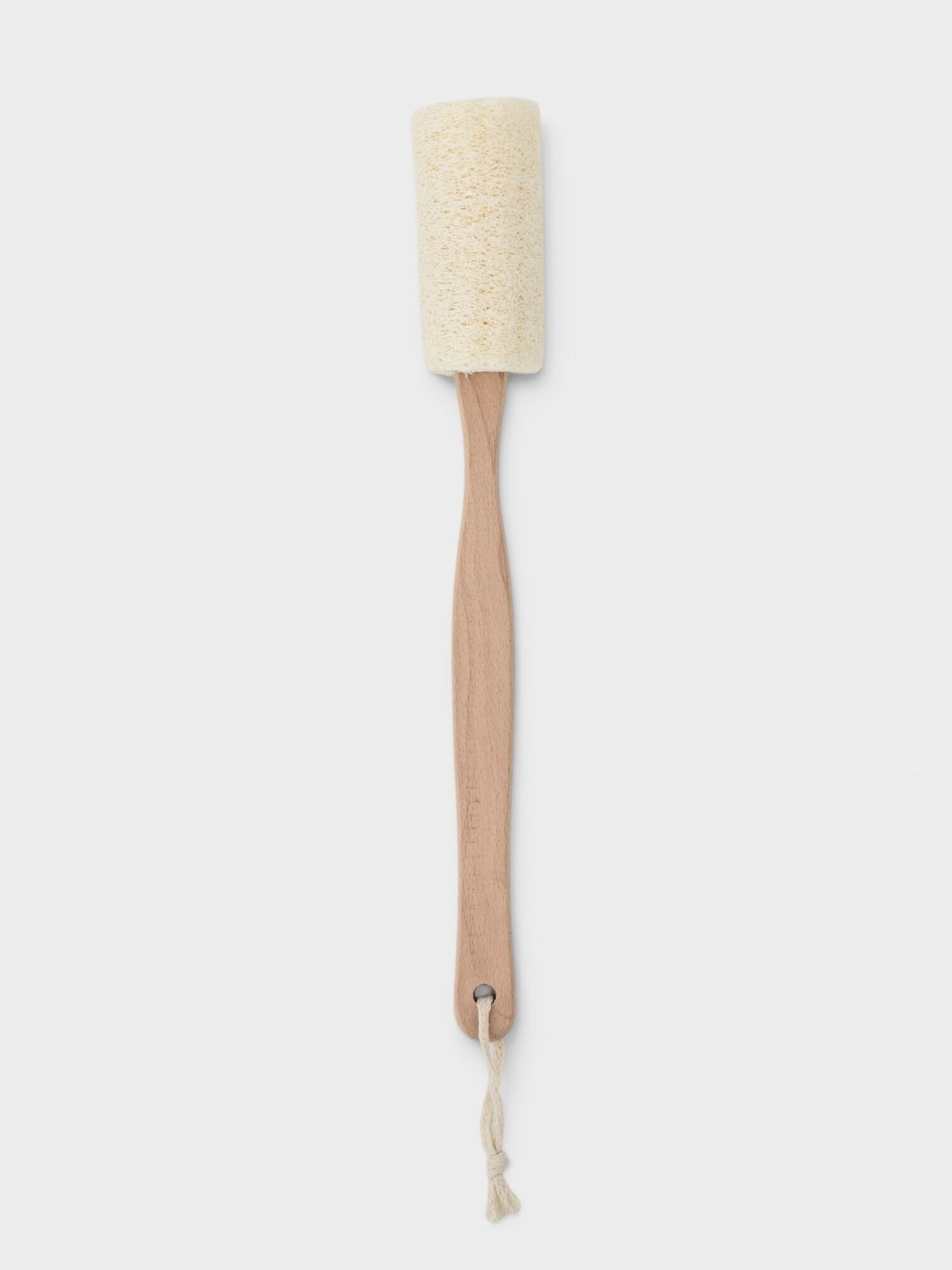Мочалка с ручкой, люфа, гладкая, 33×7 см