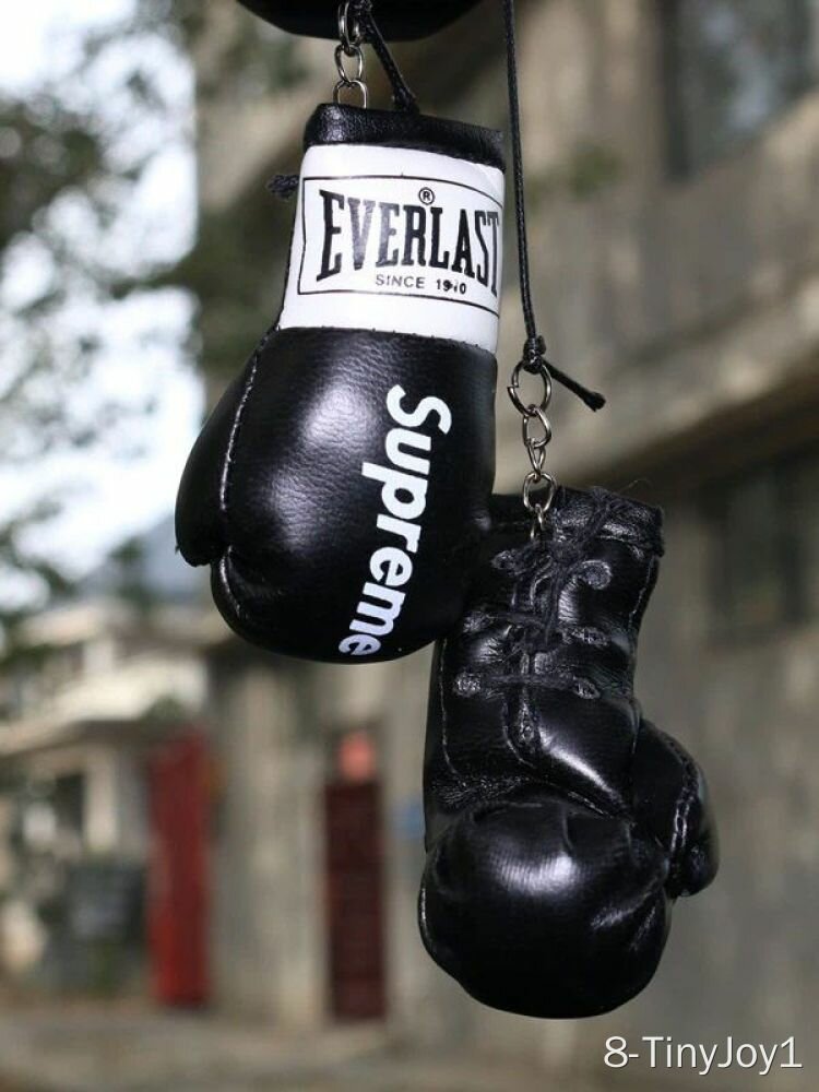 Ключки-боксерские перчатки Everlast Supreme розовые迷你, комплект 2 шт, для автомобиля, декоративные — фото 1