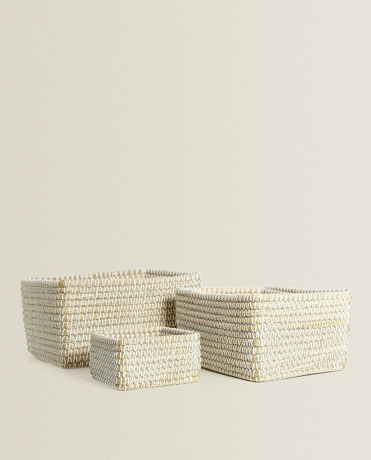 Корзина для хранения ZARA HOME прямоугольная контрастная, разноцветный, 18 x 25 x 34 см 4541/049/999-3