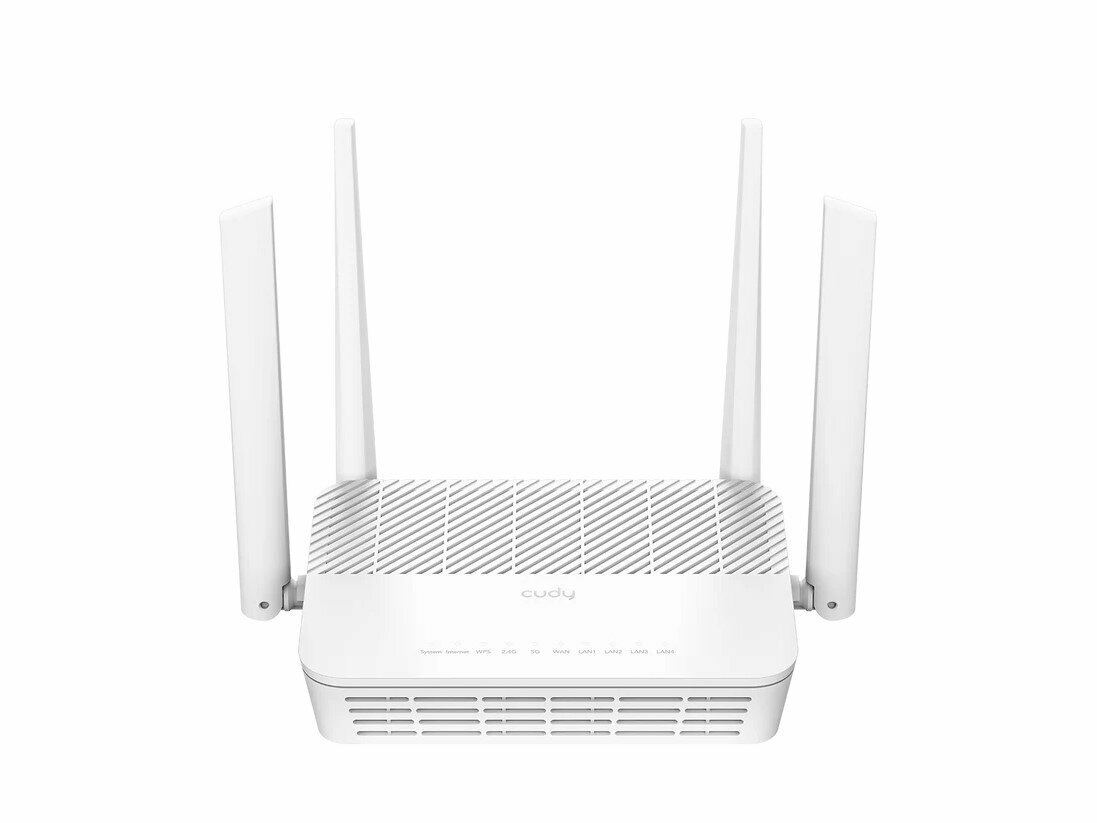 Роутер Wi-Fi Cudy WR3000P, AX3000, 1 x 2.5 Гбит/с WAN, 4 x 10/100/1000 Мбит/с, USB, питание п
