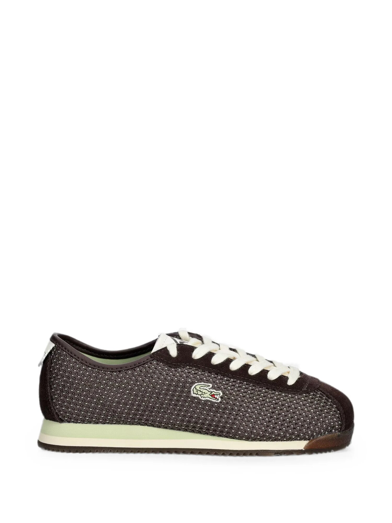 Кроссовки Mesh-panelled suede sneakers