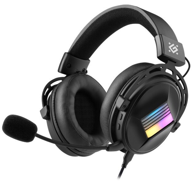 Гарнитура Defender Flux черный RGB