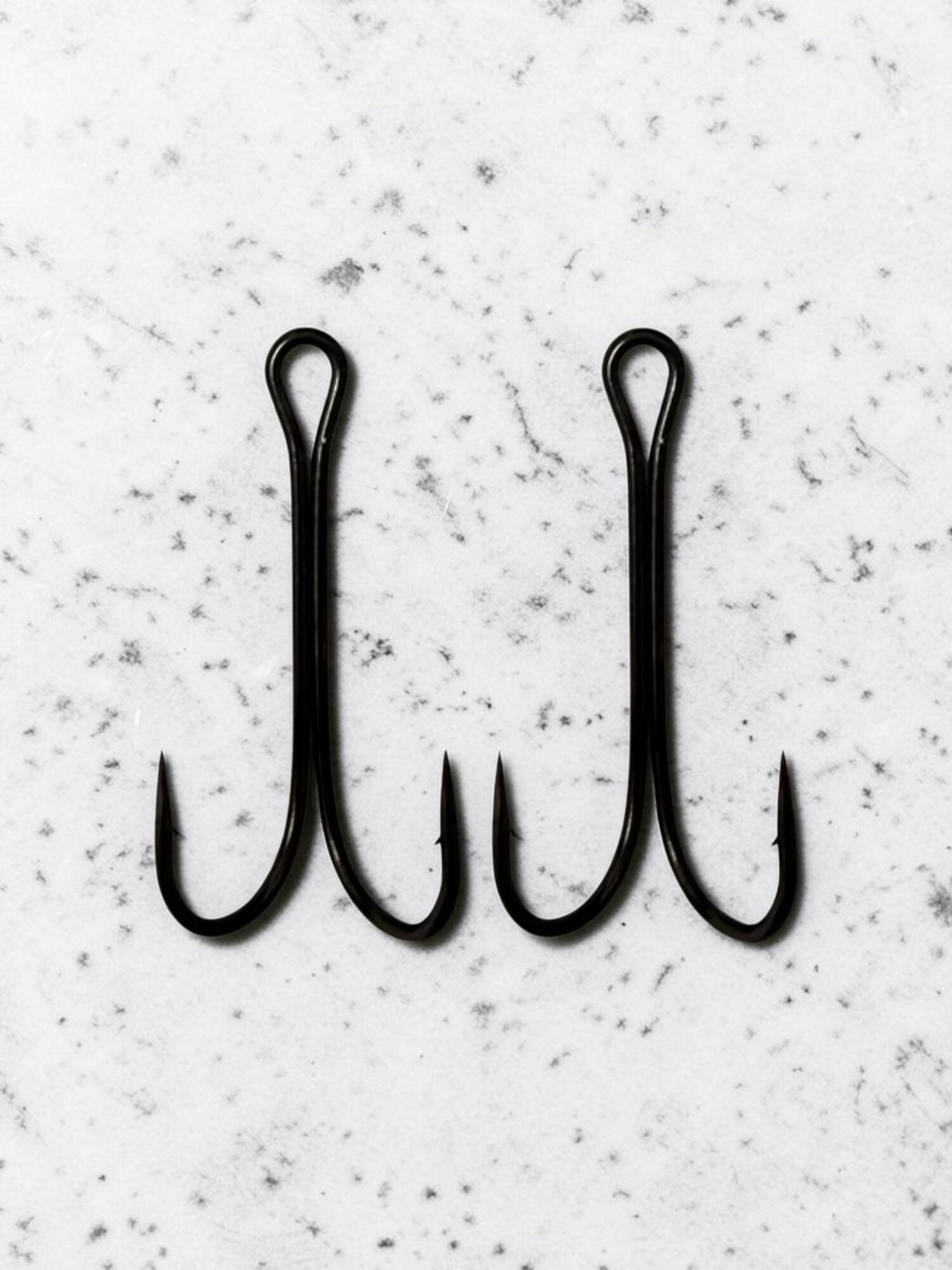 Крючок рыболовный двойной Стерх Long #1/0 Black Nickel, набор 2 шт.