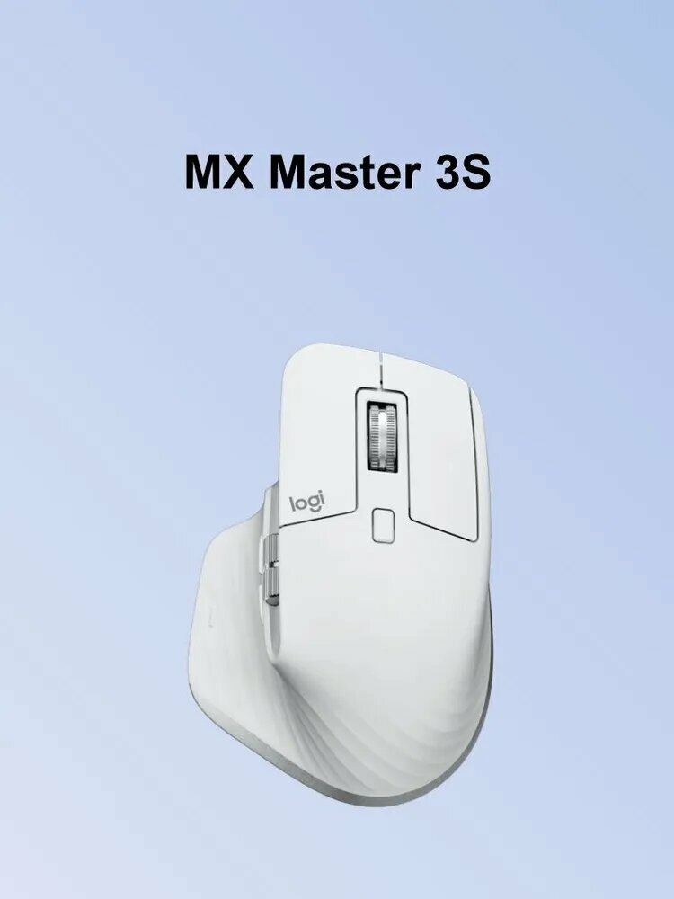 Logitech Мышь беспроводная MX Master 3S, белый