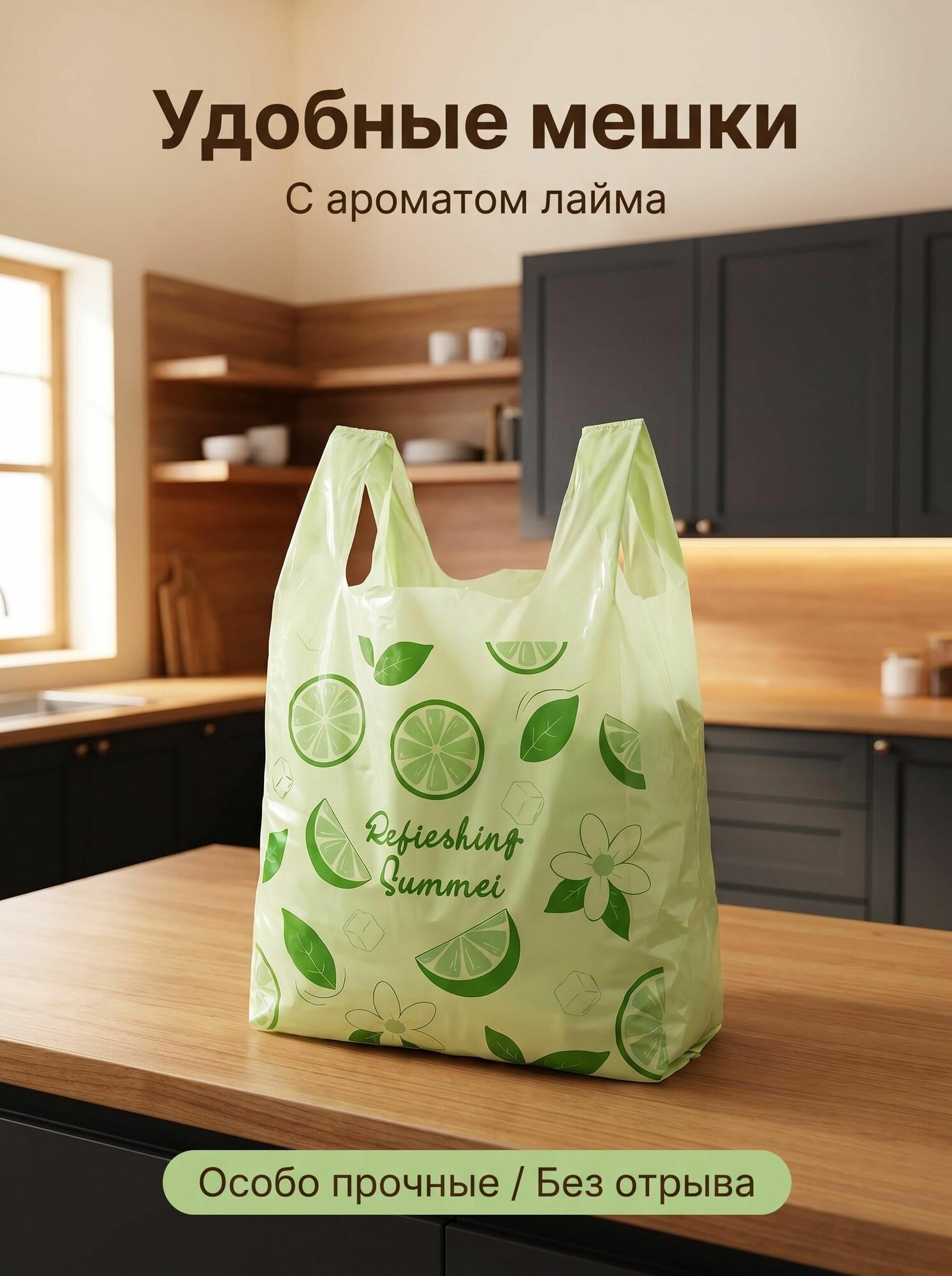 XIYUER GLOBAL SHOPPING Мешки для мусора 10 л, 22мкм, 50 шт