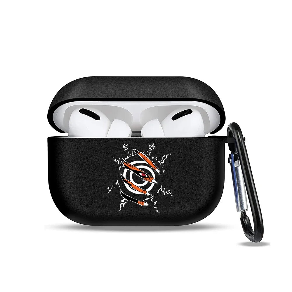 Чехол для AirPods Naruto Bandai Черный, WWW11, For airpods 1 or 2