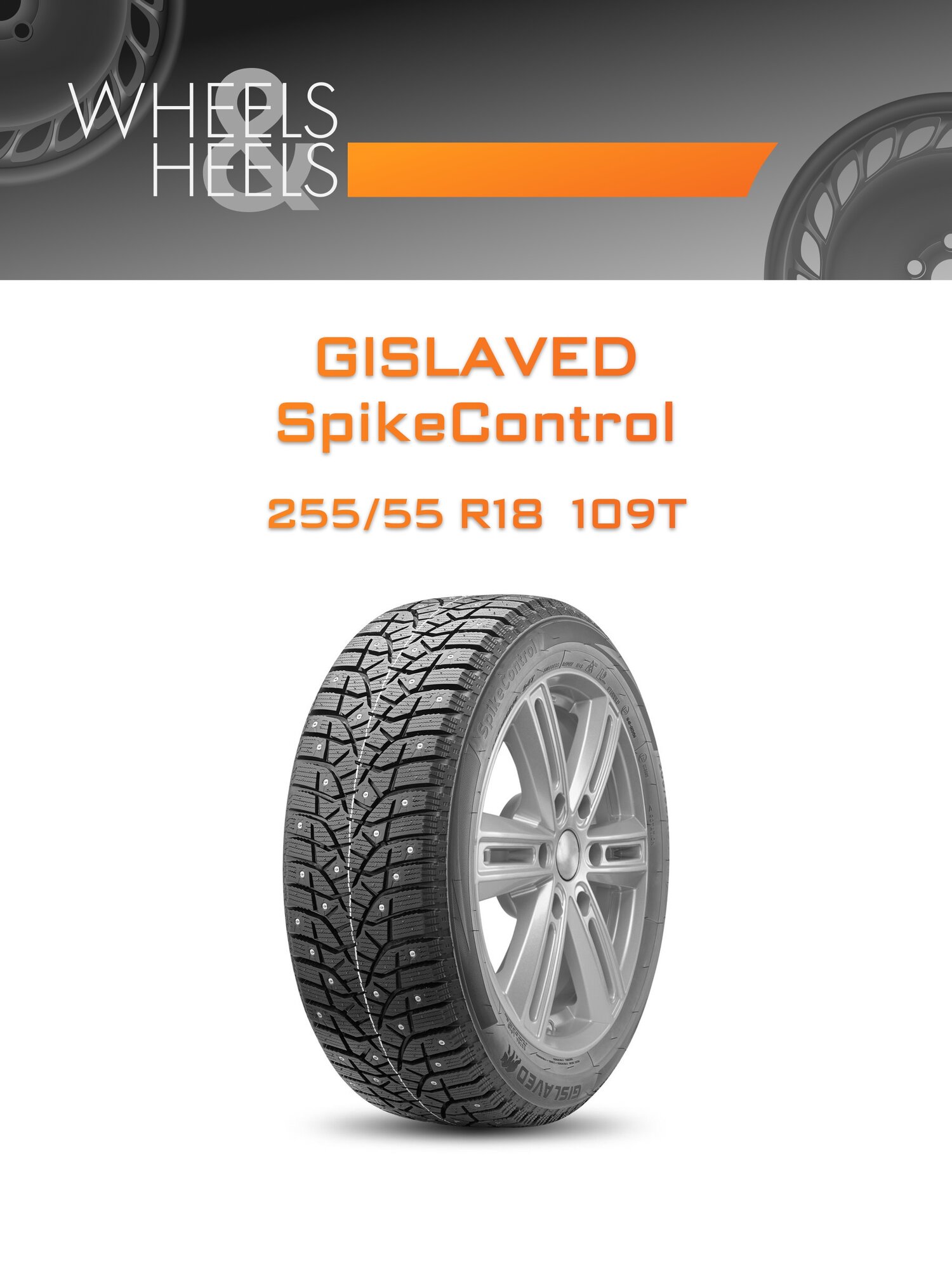 Шина автомобильная Gislaved SpikeControl 255/55 R18 109T XL WINTER Ш, зимняя, универсальная