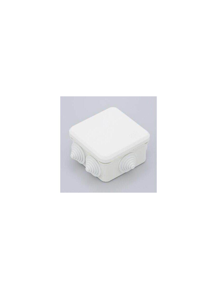 Коробка распределительная ОП 70х70х40мм 7 вводов IP55 бел. Ruvinil 67030Б