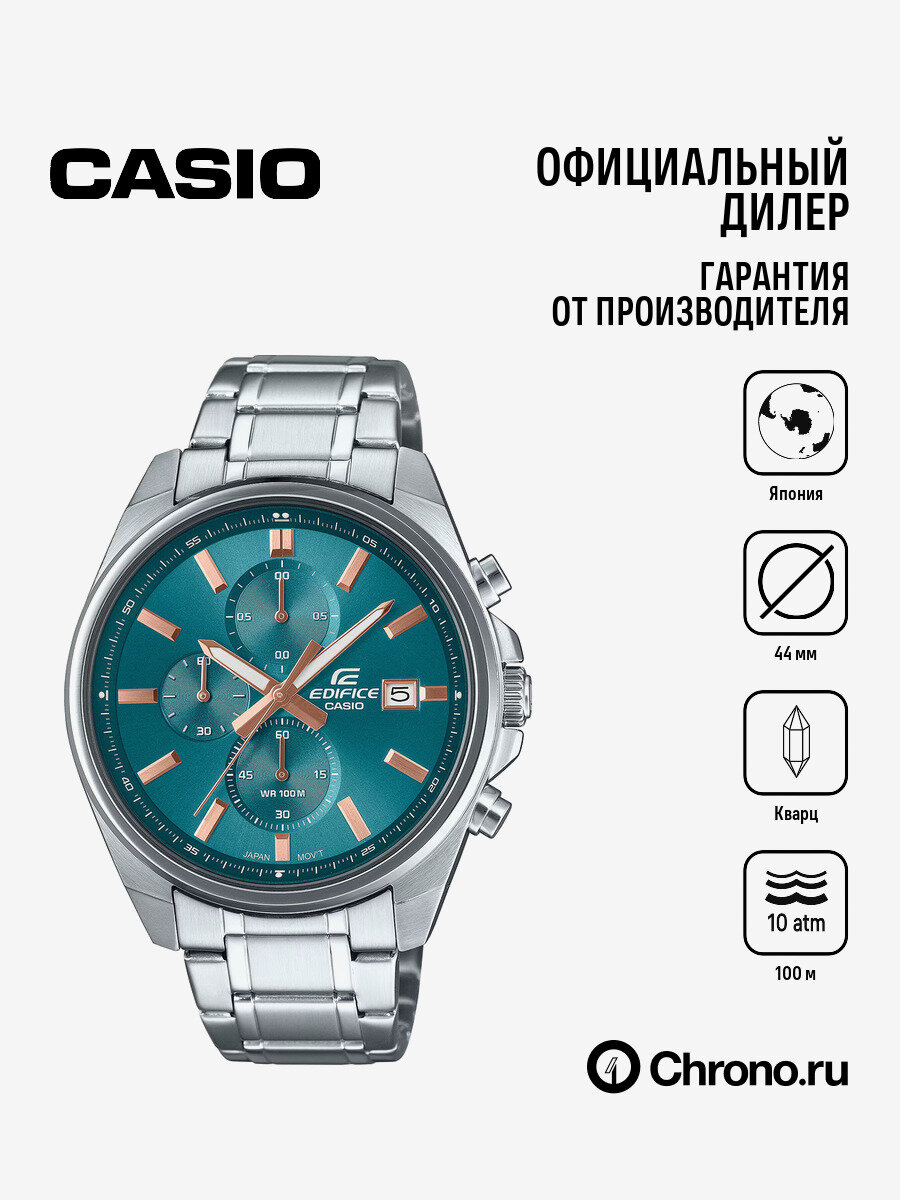 CASIO Edifice, бирюзовый
