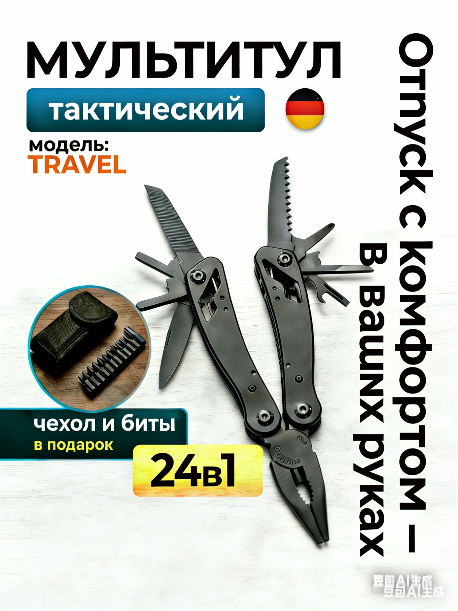 Универсальный многофункциональный инструмент 24 в 1