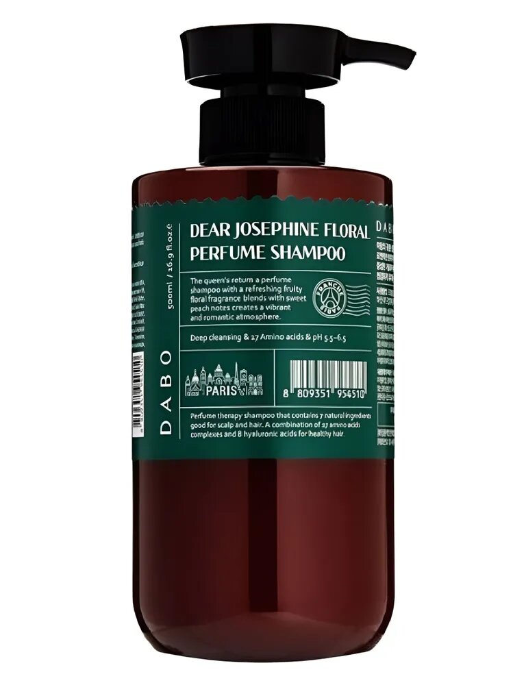 Шампунь для волос с изысканным цветочным ароматом DABO Dear Josephine Floral Perfume Shampoo, 500 мл