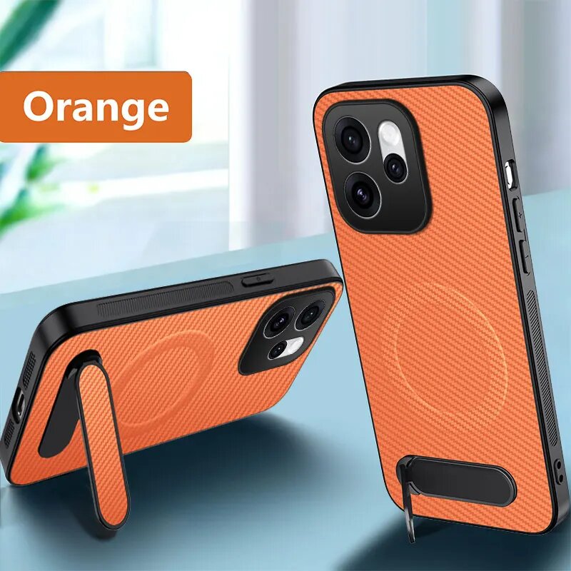 Чехол для OPPO Reno 16/16 pro, роскошный чехол с текстурой Оранжевый, Оранжевый, For OPPO Reno 16