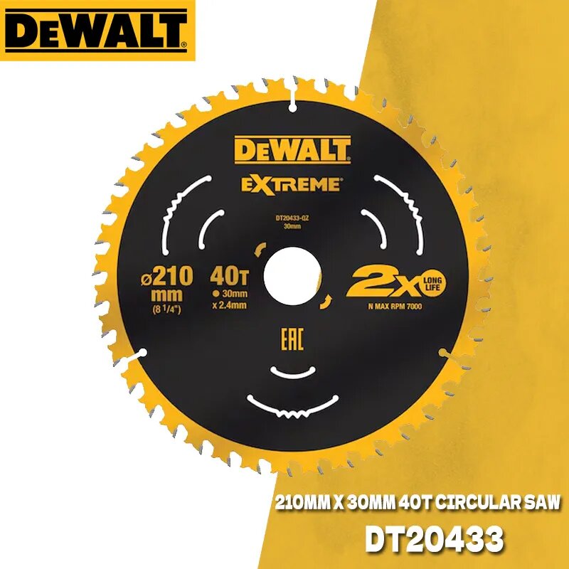 DeWalt Диск пильный; 40 зуб.